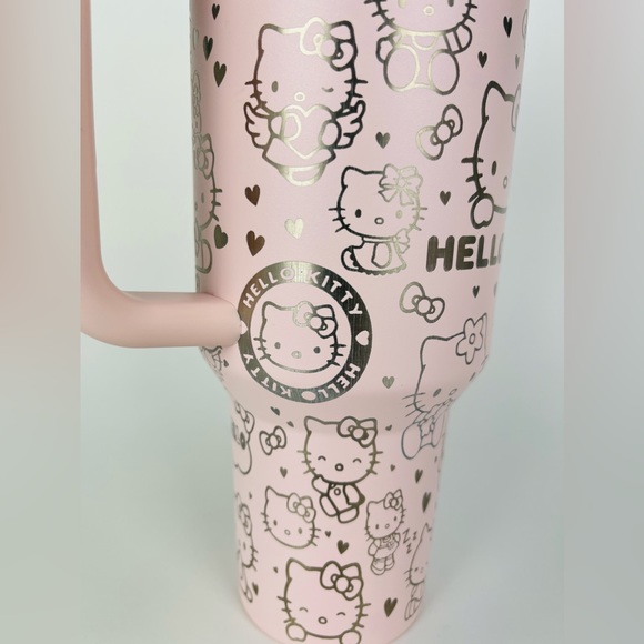 Stanley | Dining | Stanley 4oz Tumbler Pink Bloom Hello Kitty Engraved ...